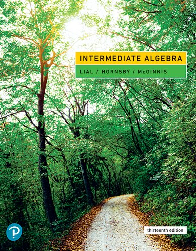 Ebook – Intermediate algebra (PDF Instant Download) – Library Store