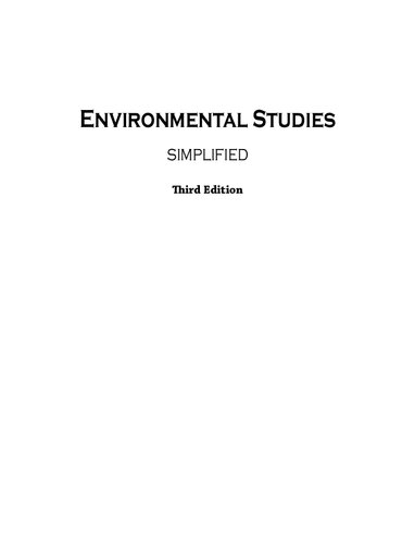 Ebook – Environmental Studies (PDF Instant Download) – Library Store