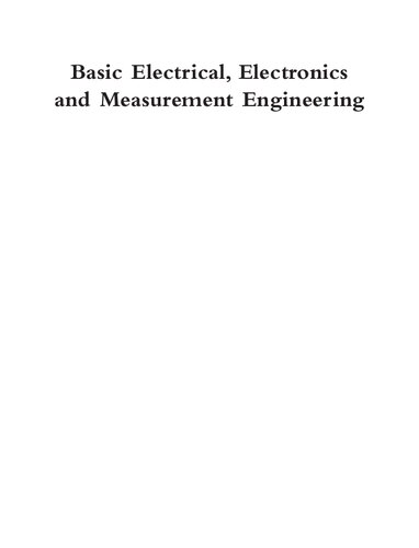 Ebook – Basic Electrical, Electronics and Measurement Engineering (PDF Instant Download ...