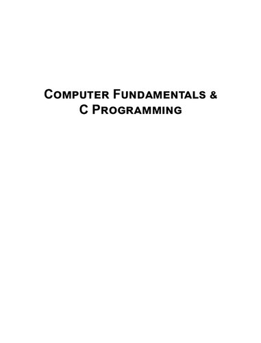 Ebook – Computer Fundamentals And C Programming (PDF Instant Download ...