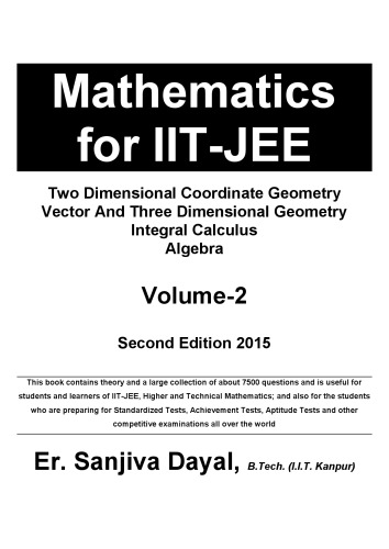 Ebook – Mathematics for IIT JEE main and Advanced Two Dimensional Coordinate Geometry Vector And ...