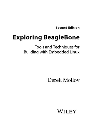 Ebook – Exploring BeagleBone. Tools and Techniques for Building with Embedded Linux [2nd ed ...