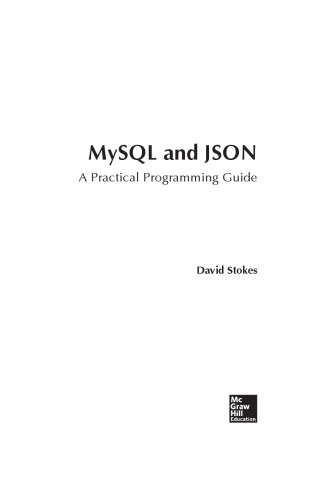 Ebook – MySQL and JSON. A practical Programming Guide (PDF Instant Download) – Library Store