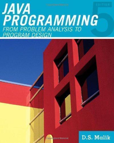 Ebook – Java Programming From Problem Analysis To Program Design 5Th ...