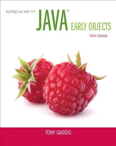 Ebook – Starting Out With Java Early Objects 5Th Edition (PDF Instant ...