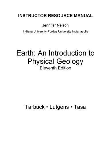 Ebook – Instructors Manual To Earth_An Introduction To Physical Geology 11Th Edition (PDF ...