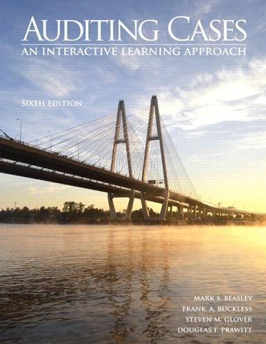 Ebook – Auditing Cases An Interactive Learning Approach 6Th Edition ...
