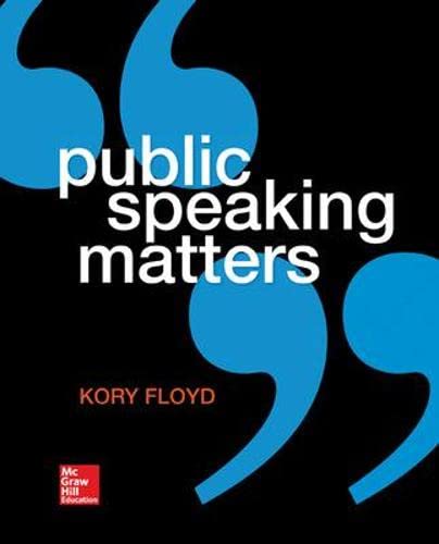 Ebook – Public Speaking Matters by Kory Floyd (PDF Instant Download ...