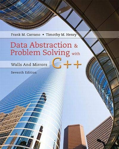 Ebook – Data Abstraction & Problem Solving With C++: Walls And Mirrors ...